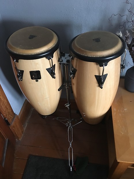 Latin Percussion Congas with Stand | Reverb
