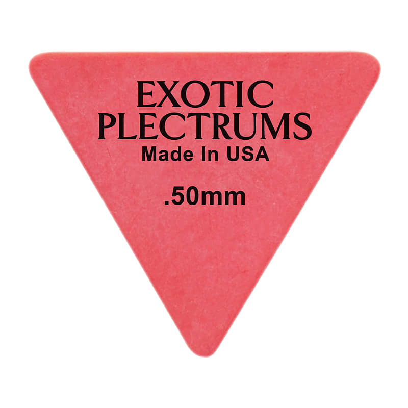 Exotic Plectrums Delrin Red Guitar Or Bass Pick - 0.50 mm | Reverb