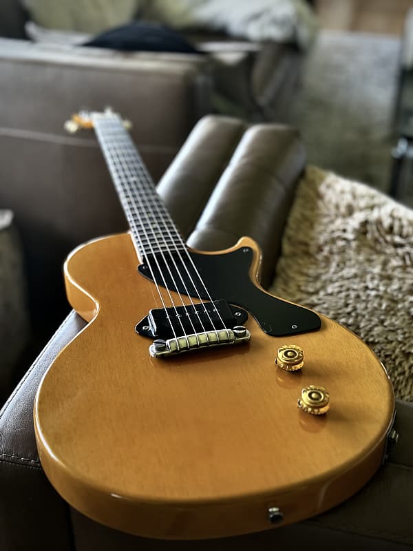 1955 Gibson Les Paul Jr TV Yellow Refin Perfect Neck Tone | Reverb