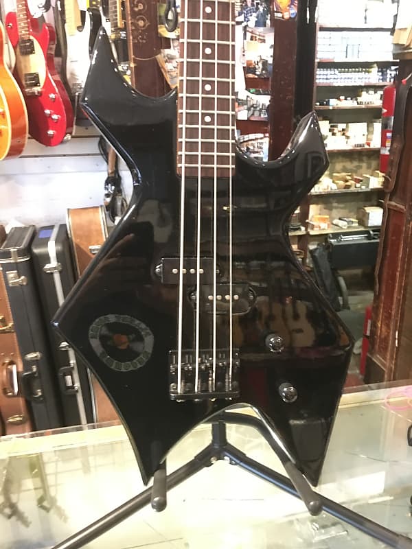 B.C. Rich Warlock Platinum Series Bass 80’s Black | Reverb