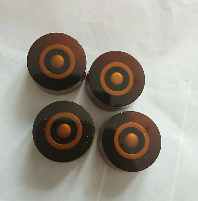 Epiphone Set Of 4 Dark Amber Speed Knobs For Import Guitars | Reverb