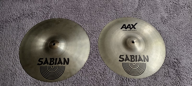 Sabian 14" AAX Studio Hi Hats Cymbal | Reverb