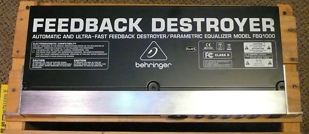 Behringer FBQ1000 Feedback Destroyer 2-channel Feedback | Reverb