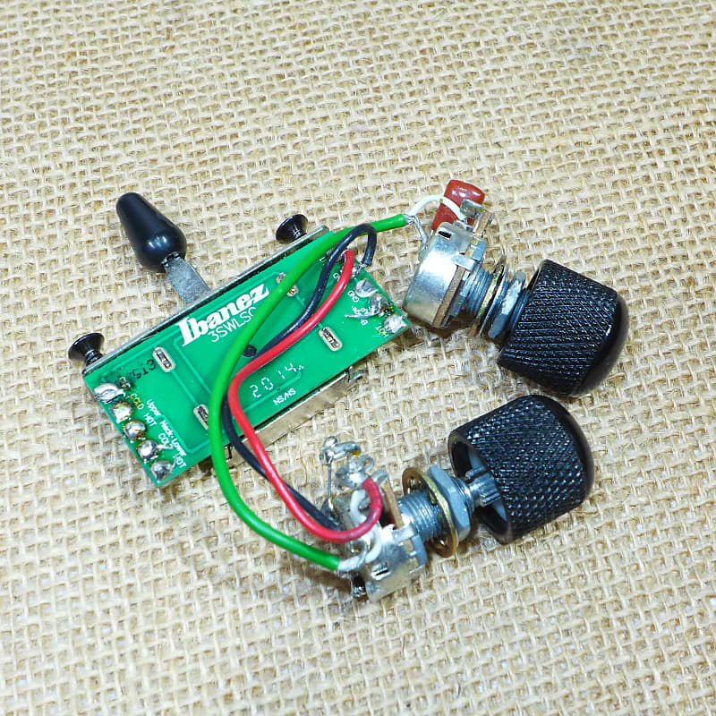 Wired 500K Pots + 5-way Switch + Black KNOBS , 2020 Ibanez | Reverb