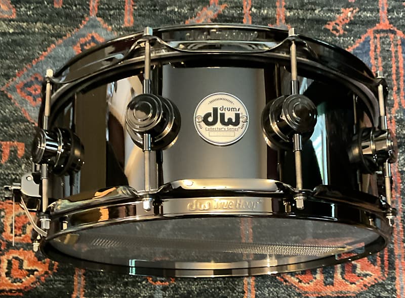 DW Collectors Black Nickel Over Brass Snare Drum 14x5.5 Black | Reverb