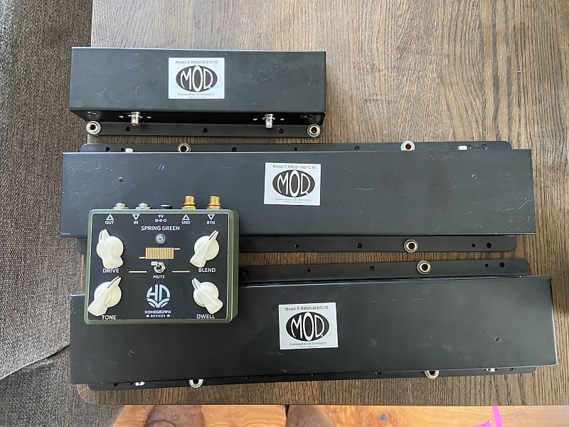 Homegrown Devices Spring Green Spring Reverb Unit & 3x Tanks | Reverb
