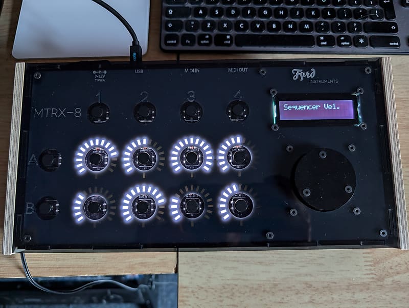 Fyrd Instruments MTRX-8 2013 - open source MIDI sequencer | Reverb
