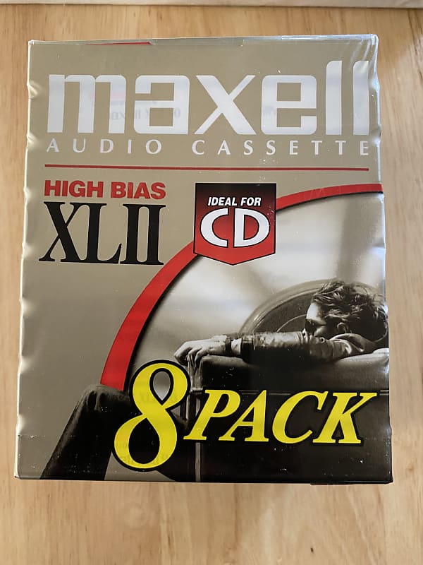 Maxell High Bias XLII 90 min cassette tape 8-pack | Reverb UK