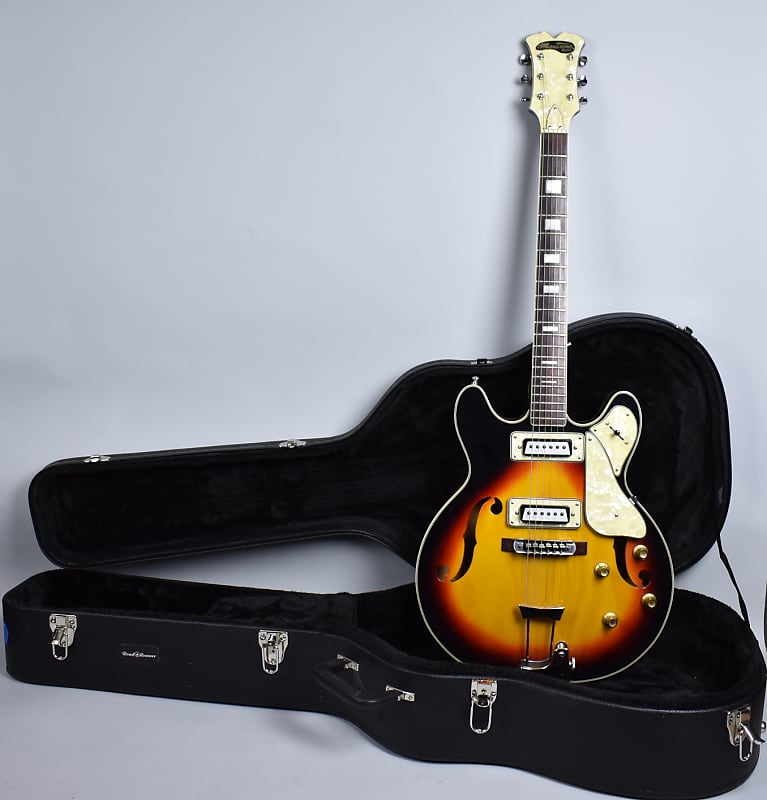 60's Maxitone Bruno Semi-Hollow Vintage Electric Guitar | Reverb