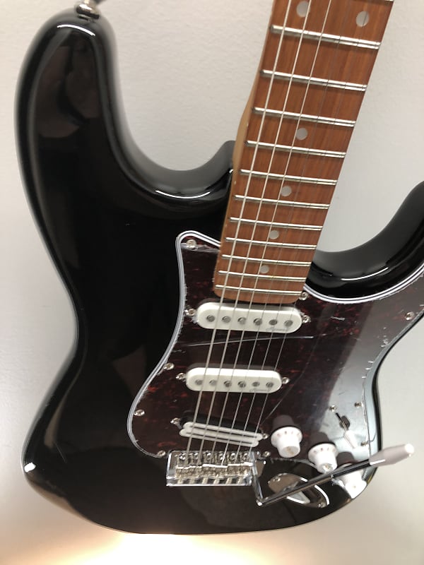 Harley Benton ST-72 BK Hot Rod 2022 Black w/ Tremolo Bar and | Reverb