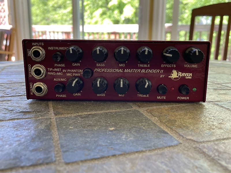 Raven Labs PMB-2 Two channel acoustic preamp Red | Reverb