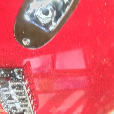 Red Sparkle Strat Body - Squier Fender Bullet Stratocaster - | Reverb