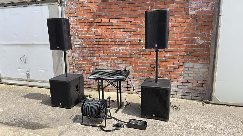 Thomann The Box Pro DSP 115 & DSP 18 sub powered speakers PA | Reverb