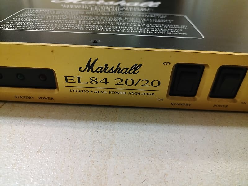 Marshall EL84 20/20 single rack stereo power amp | Reverb