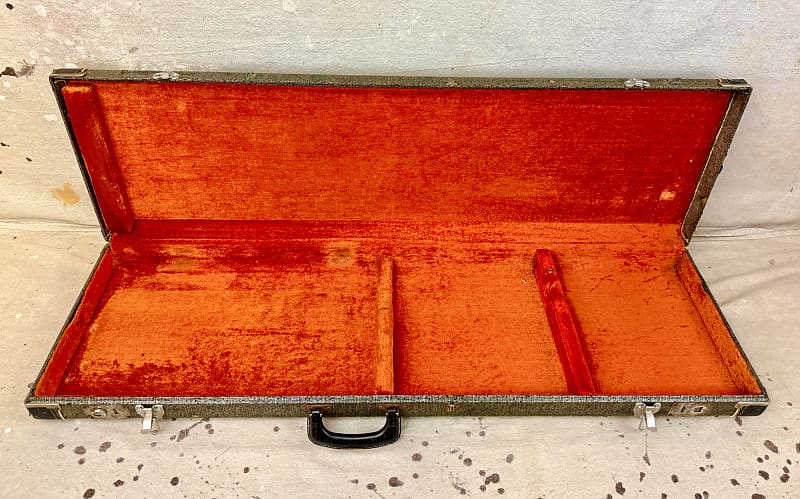 Vintage 1960's Fender Mustang-Musicmaster Bass Guitar Case | Reverb