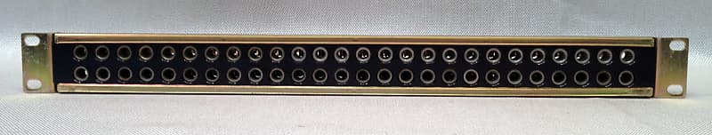 Switchcraft 1/4" TRS long frame patchbay 2600-301 panel | Reverb