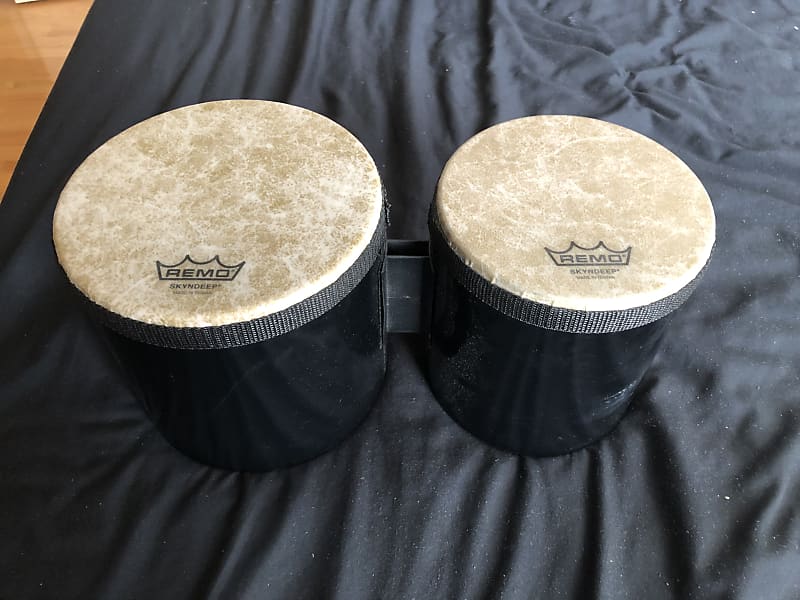 Remo Bongo Set, 6"/7" Diameter Black | Reverb