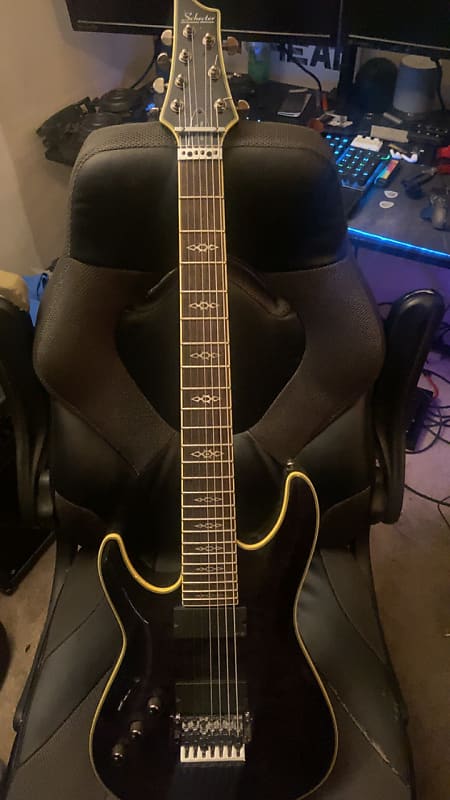 Left Handed Schecter 7 String Hellraiser Special FR 2011 | Reverb