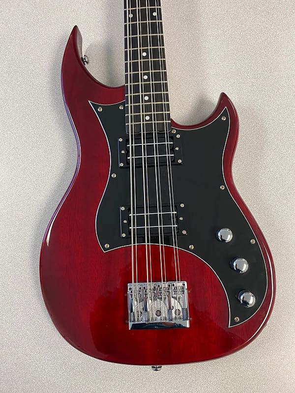 Hagstrom HB8 - Wild Cherry Transparent | Reverb