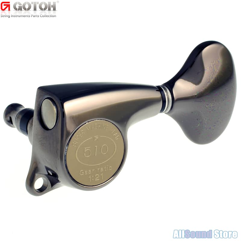 B-STOCK, GOTOH SGL510Z-L5 3x3 Guitar Tuners, Tuning Keys 21:1 | Reverb