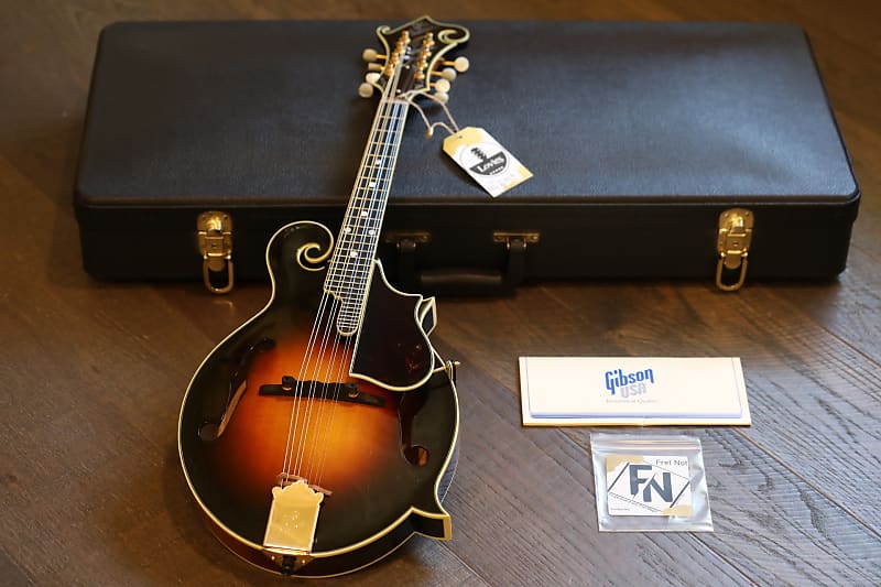 1994 Gibson F-5L Master Model Mandolin Sunburst Signed by | Reverb