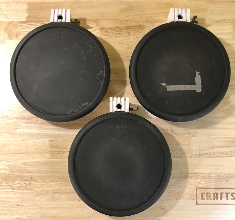 Lot of 3 Roland PD-9 V-Drum Trigger Pad PD9 | Reverb