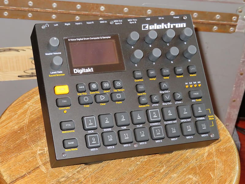Elektron Digitakt w/ Stand and Decksaver | Reverb