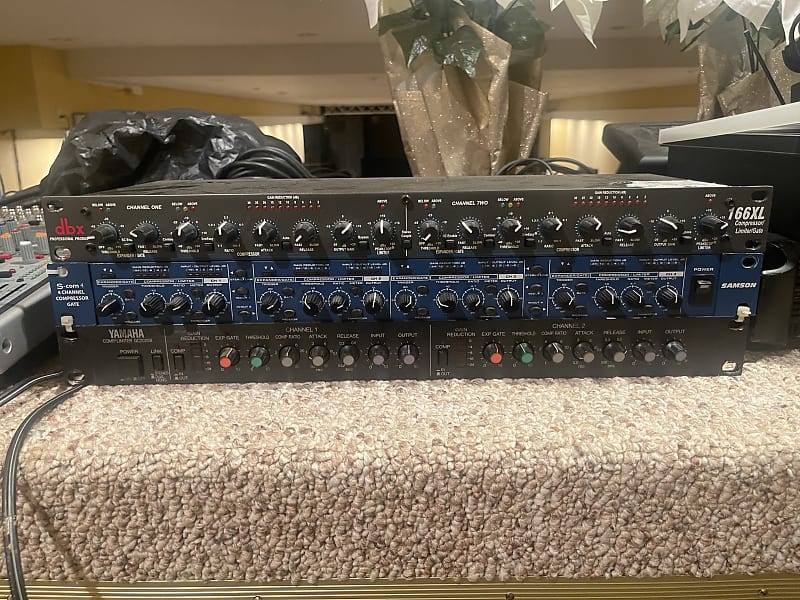dbx 166xl, 2 Samson Compressor, Yamaha GC2020B, dbx 1231, | Reverb