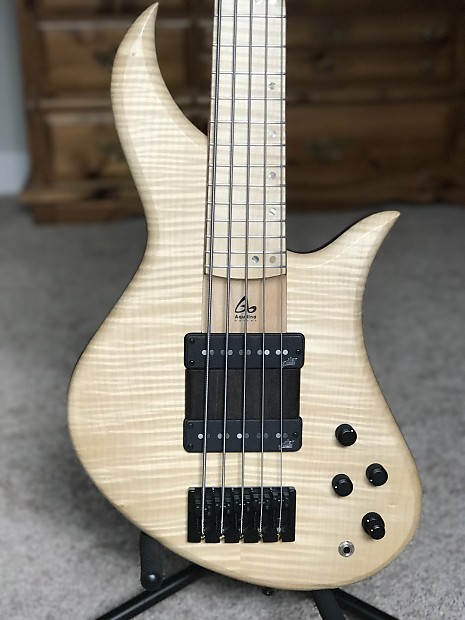Aquilina Bertone Custom 5-string Bass Guitar | Reverb