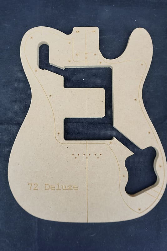 72 Deluxe Telecaster Body Template ~ MDF CNC ~ Guitar Router | Reverb