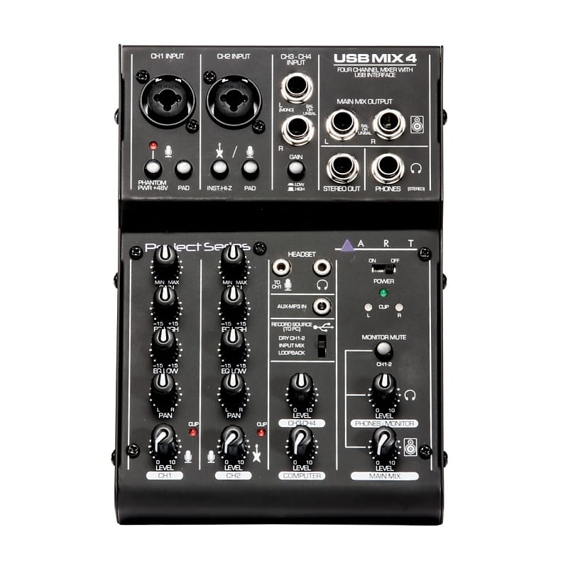 ART USBMix4 4-Channel USB Mixer | Reverb
