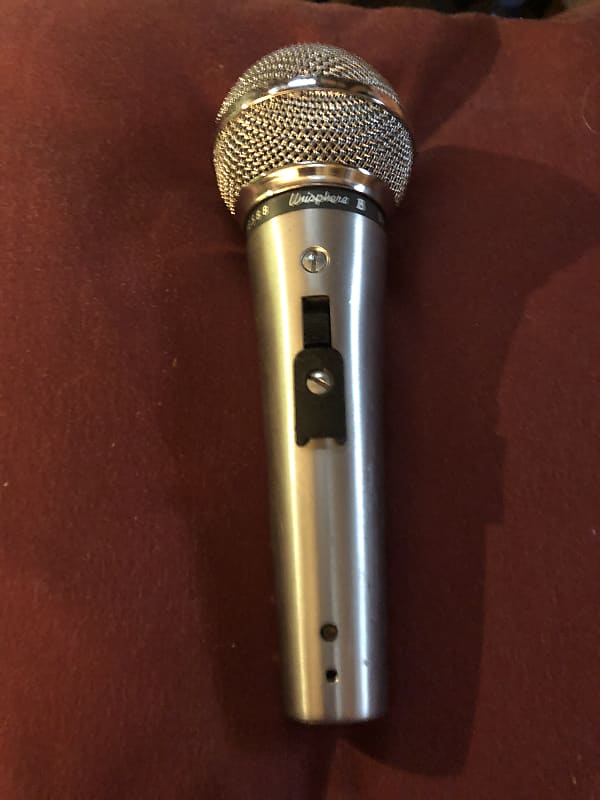 Vintage Shure PE 588 Unisphere B Dynamic Mic 1974 Chrome | Reverb