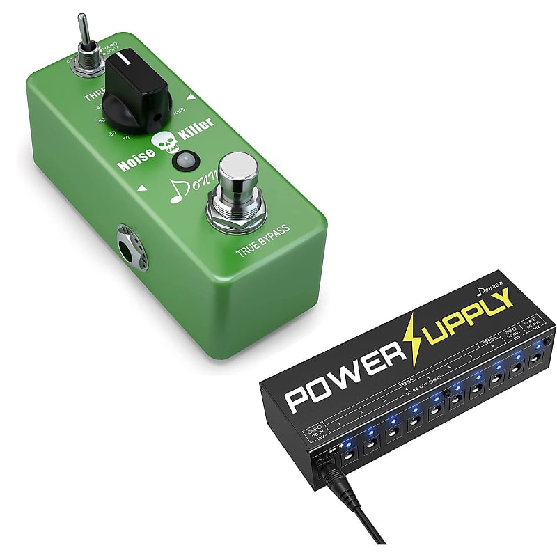 Noise Gate Pedal And Guitar Power Supply 10 Isolated Dc | Reverb