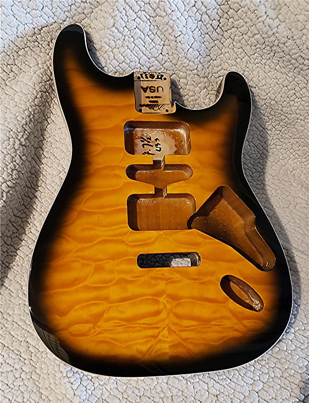 USA made bound Alder body in "2 tone sunburst" Quilt maple | Reverb