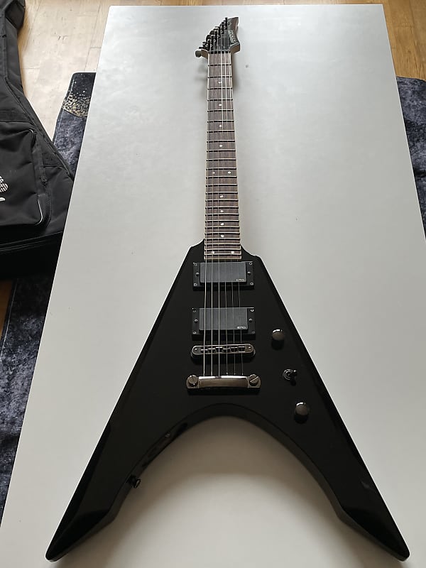 Fernandes Vortex X 2009 - Black with 85/81 EMGs and gig bag | Reverb