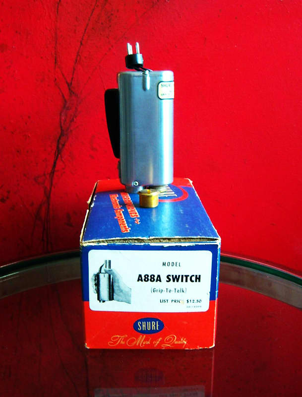 Vintage rarer 1940's / 50's Shure A88A microphone on / off | Reverb