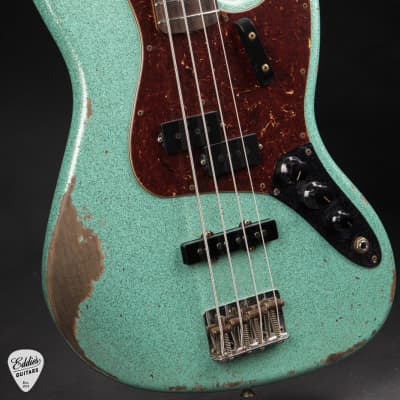 Fender Custom Shop 1964 Jazz Bass Heavy Relic P/J - Seafoam | Reverb