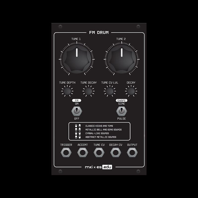 Erica Synths - EDU DIY FM Drum [DIY KIT] | Reverb