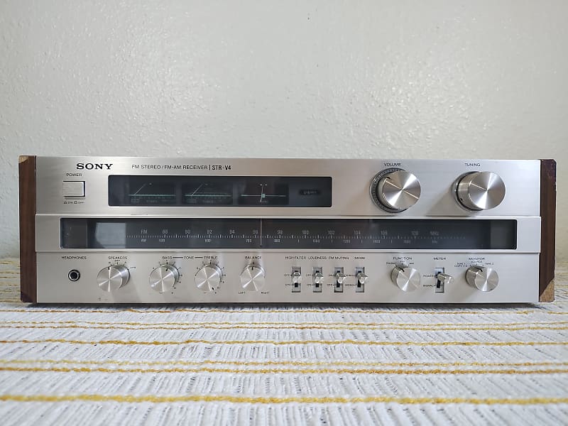 Sony STR-V5 Stereo Receiver Vintage Japan Silver 1978 | Reverb
