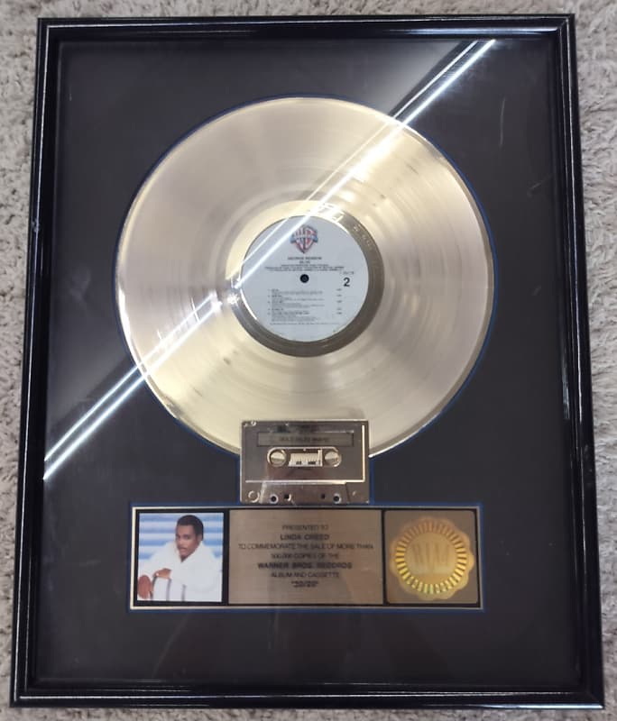 Actual RIAA "20/20" Gold Record George Benson Framed Sales | Reverb UK