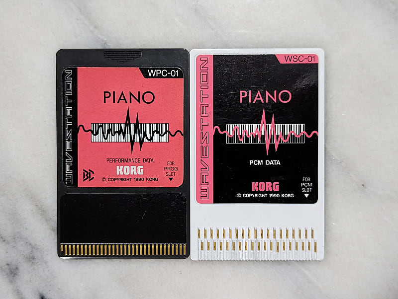 Korg Wavestation Piano WPC-01 ROM Memory Cards | Reverb