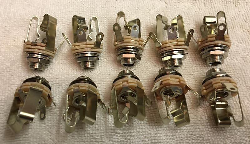 10 Switchcraft #12B STEREO 1/4" Input Jacks EMG | Reverb