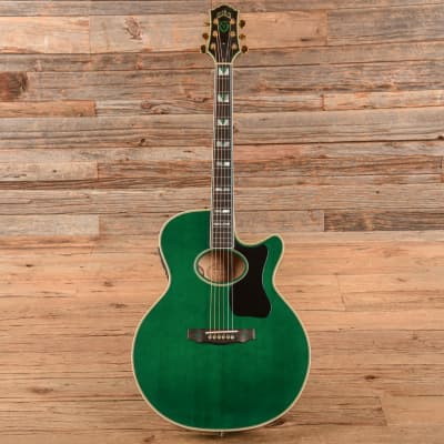 Guild F65CE Transparent Emerald Green | Reverb