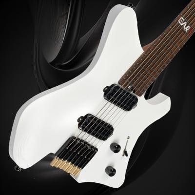 EART GW-7F, 7 String Headless Shape Guitar, Roasted Ash Solid | Reverb