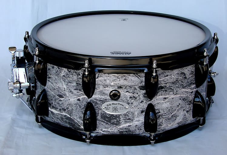 Billy Blast Drums 14"x6" 12ply Black & White Snare Drum 2022 | Reverb