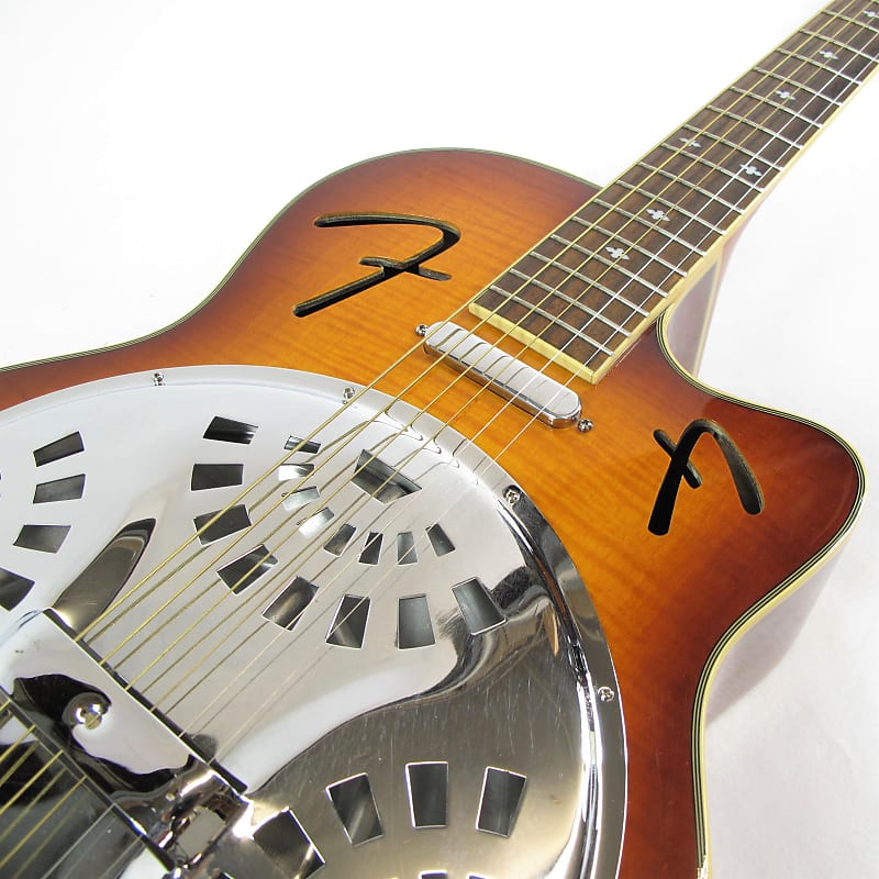 Fender FR-50CE Acoustic Electric Resonator - Sunburst | Reverb