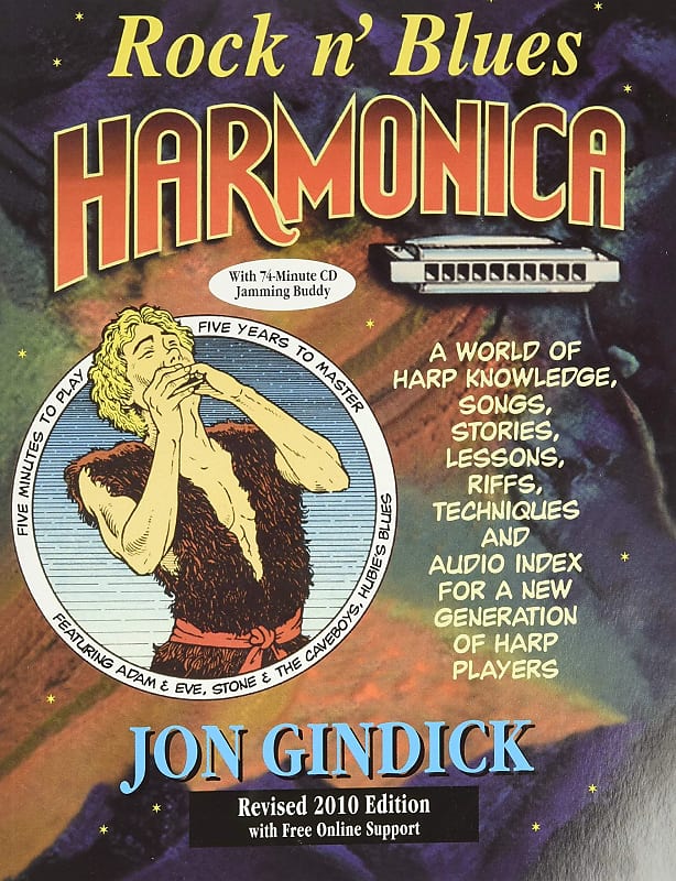 Jon Gindick Rock n’ Blues Harmonica Book & CD | Reverb