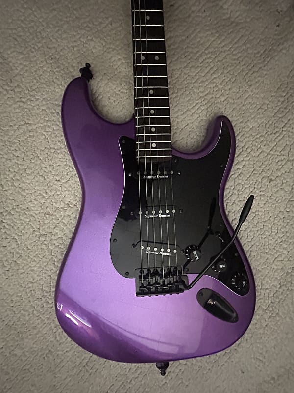 Metallic Purple Stratocaster - Black Hardware / Seymour | Reverb