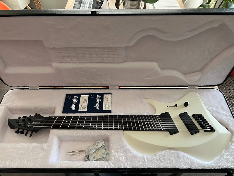 Abasi Guitars Larada Legion 8 string 2020's Osteon White | Reverb