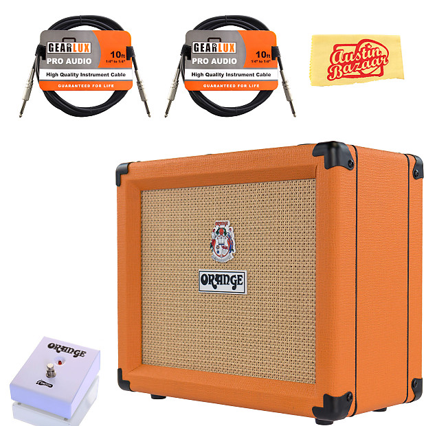 Orange Crush 20 Guitar Combo Amplifier w/ Orange FS-1 | Reverb